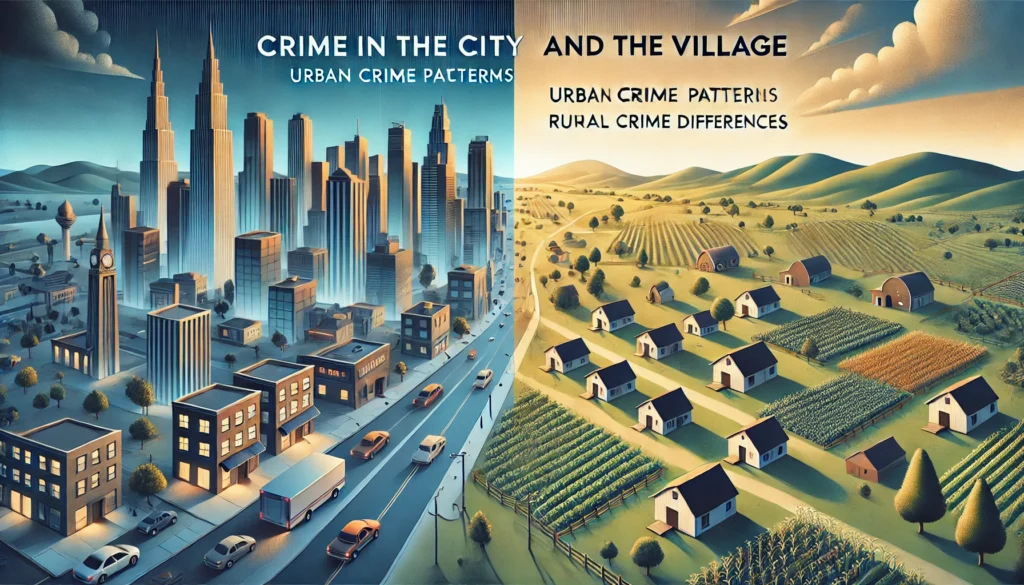 Natural factors in criminology | Geographical factor. Village and city ...