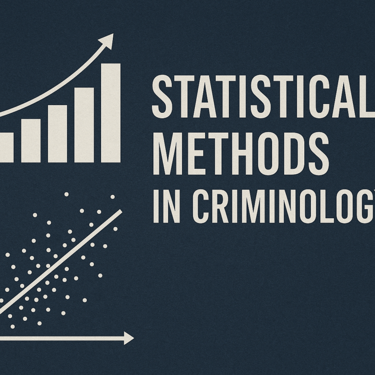 Statistical Methods in Criminology: An In-Depth Analysis of Data-Driven ...