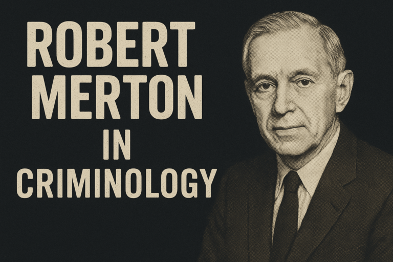 The Role of Robert Merton in Criminology: Strain Theory